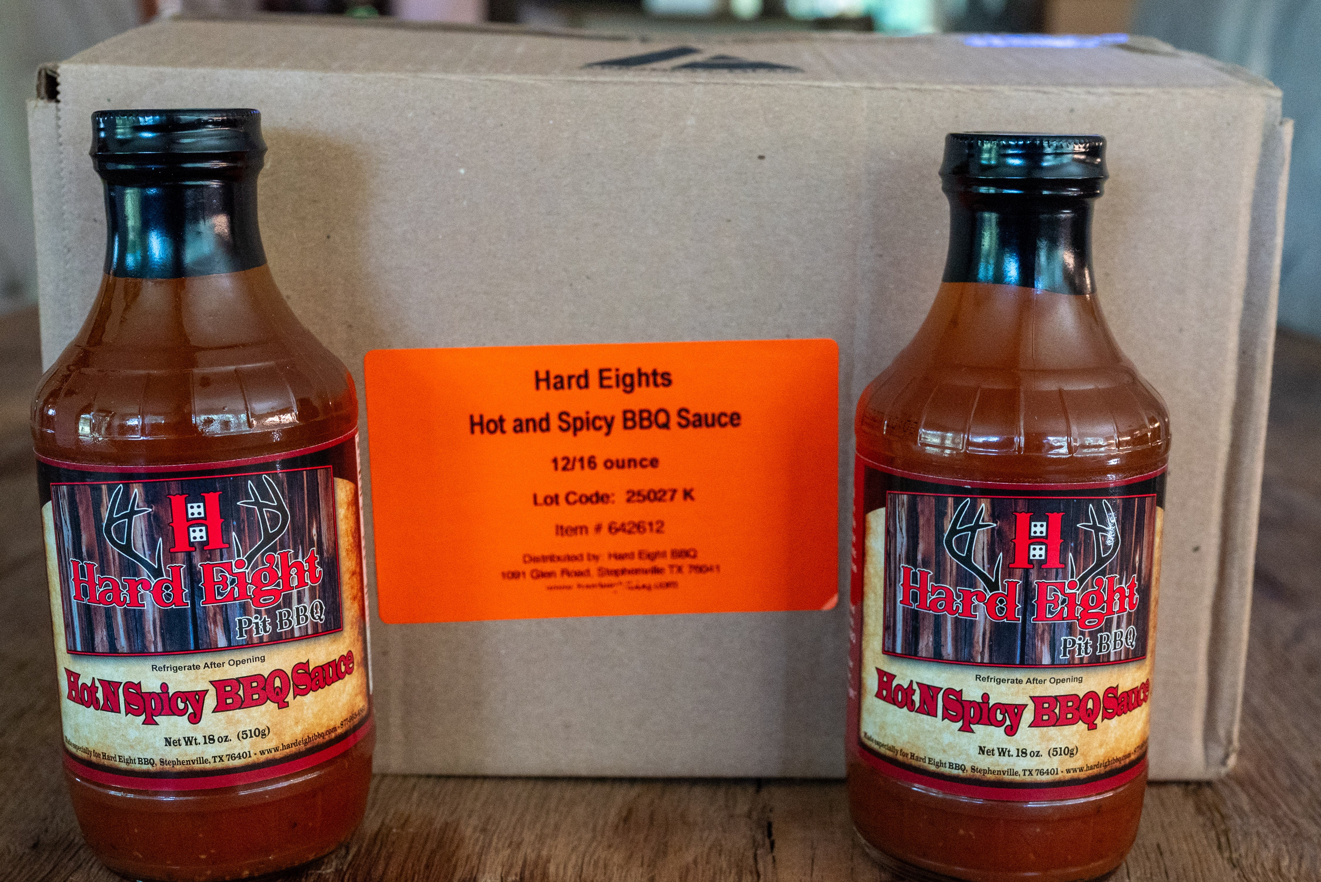 Hot N Spicy BBQ Sauce, 18 oz Bottle - Case of 12 – Hard Eight Marketplace